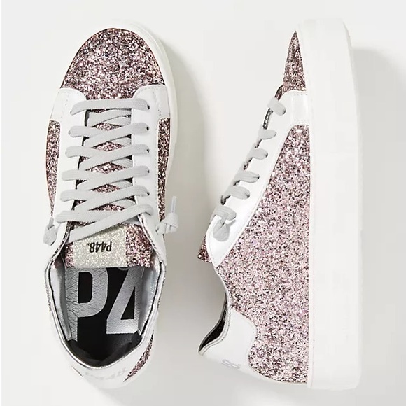 P448 | Shoes | P448 Pink Glitter Thea Size 4 | Poshmark